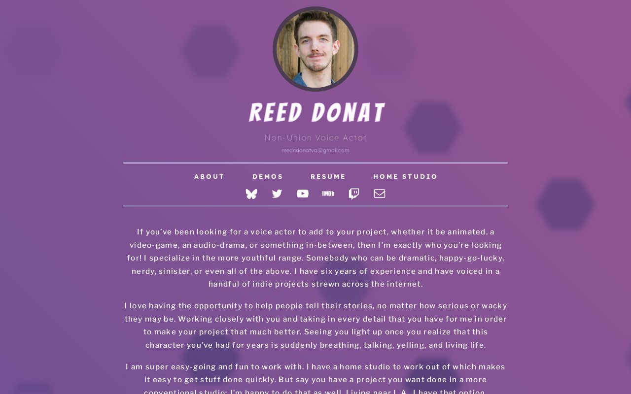 Reed Donat - Voice Actor